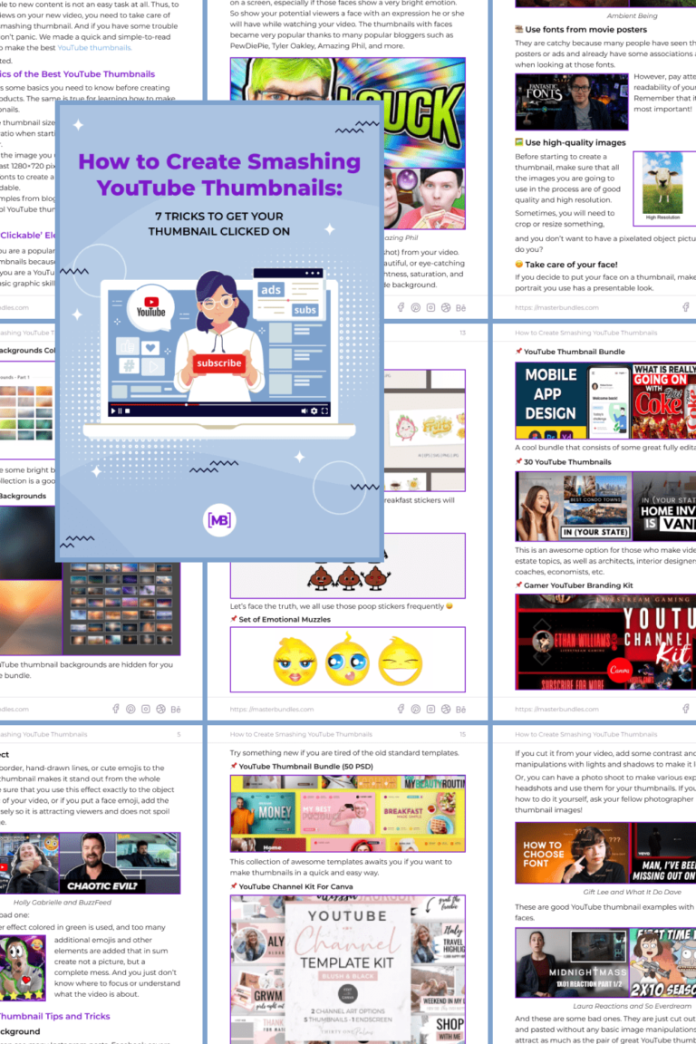 How to Create Smashing YouTube Thumbnails – Free Guide – MasterBundles