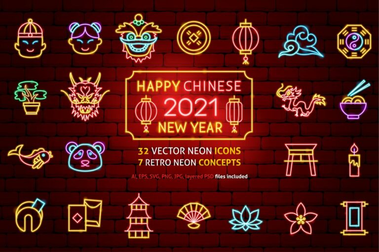 Chinese New Year Neon – MasterBundles