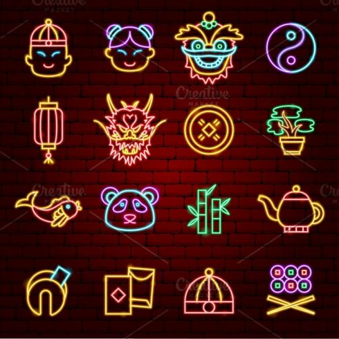Chinese New Year Neon | Master Bundles