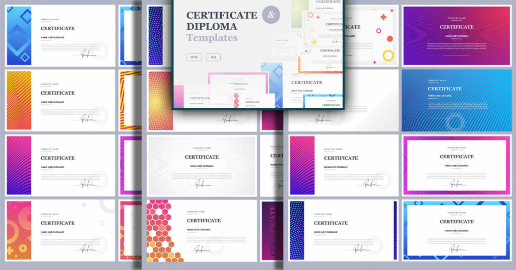 Certificate & Diploma PowerPoint – MasterBundles