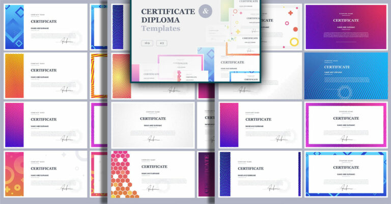 Certificate & Diploma PowerPoint – MasterBundles