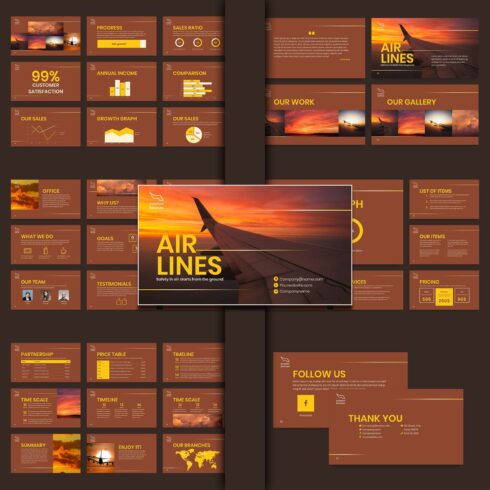 Presentation Aviation Airlines – MasterBundles