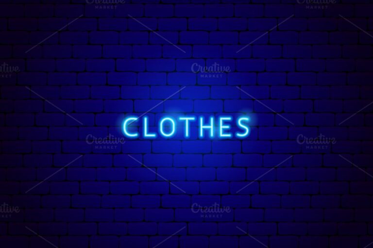 Clothing Fashion Neon Icons – MasterBundles