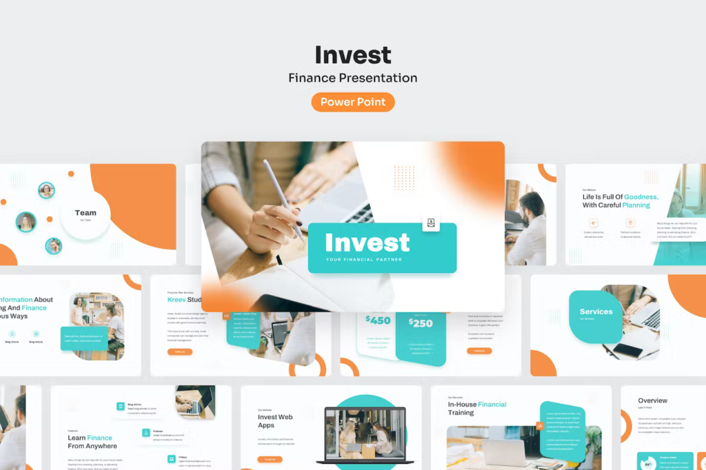 Invest - Finance PowerPoint Presentation – MasterBundles