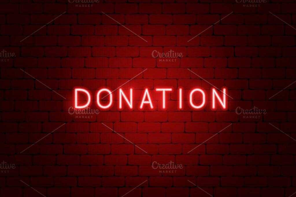 Charity Donation Neon Icons – MasterBundles