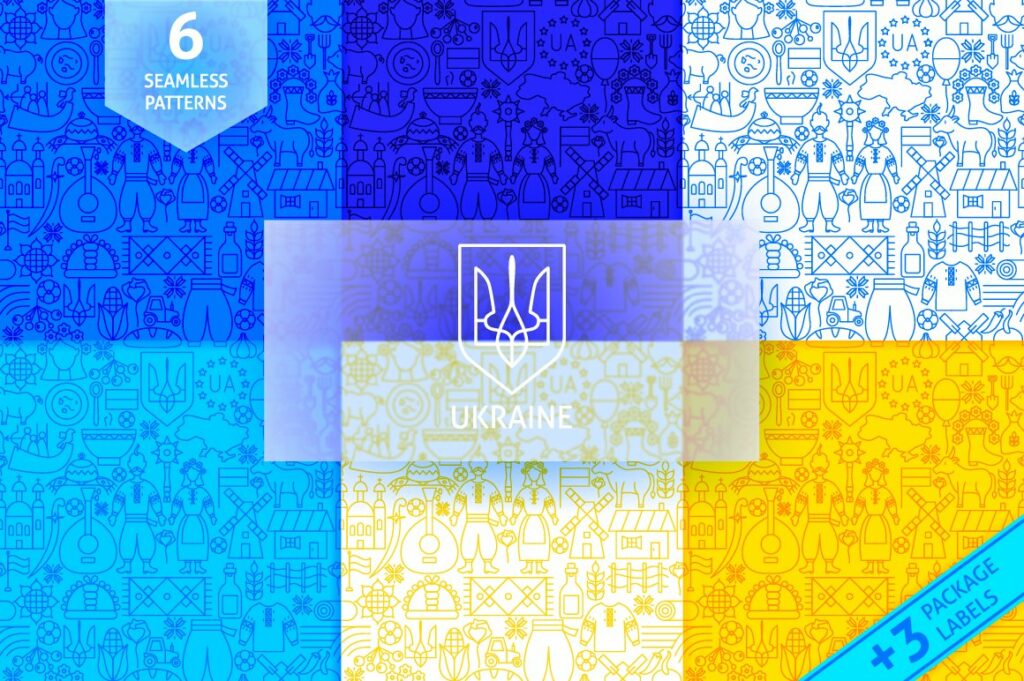 Ukraine Line Tile Patterns – MasterBundles