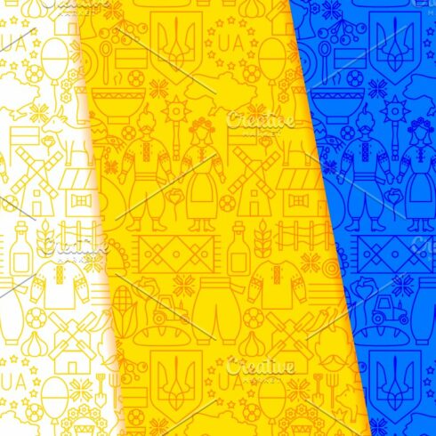 Ukraine Line Tile Patterns | Master Bundles