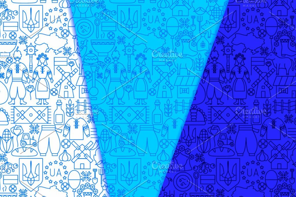Ukraine Line Tile Patterns – MasterBundles