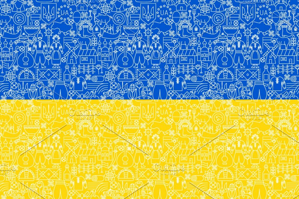 Ukraine Line Tile Patterns – MasterBundles