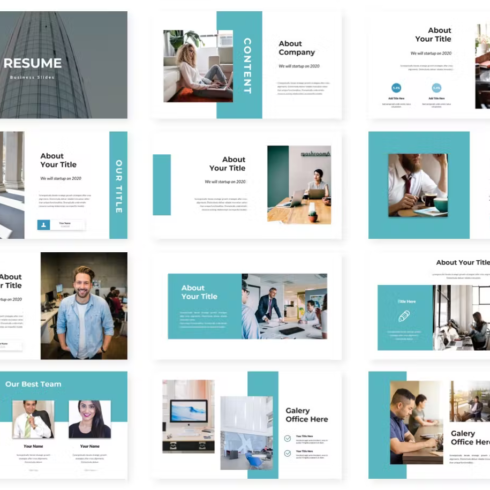 Resume Powerpoint Template 150+ Total Slides | Master Bundles