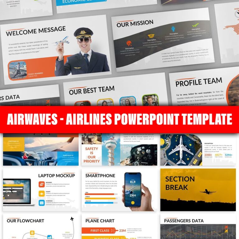 Aviation Powerpoint Template – MasterBundles