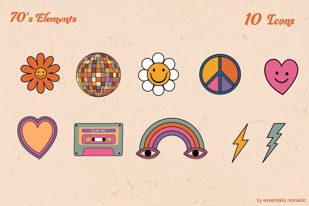 Retro Revival 70s Graphic Collection – MasterBundles