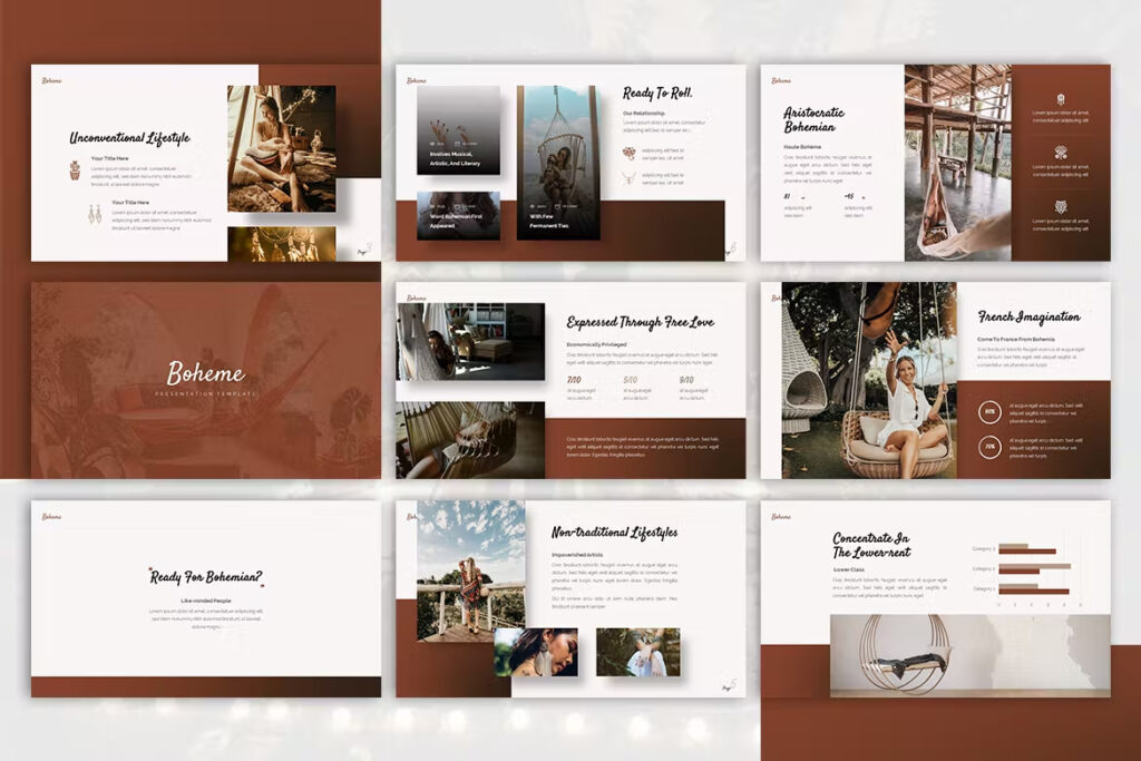 Boheme - Vintage Powerpoint Template – MasterBundles