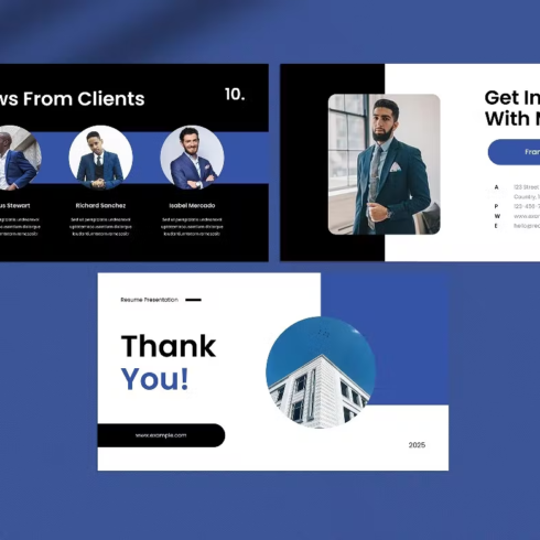 Resume Presentation Template | Master Bundles