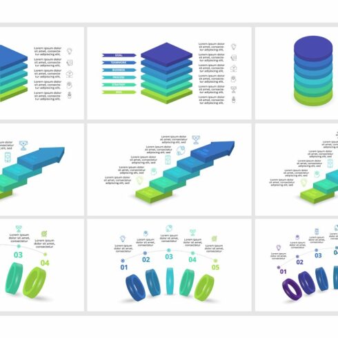 3D Animated Infographics | Master Bundles
