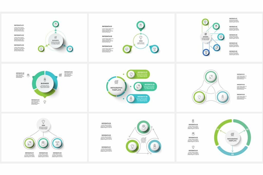 Diagrams Animated Infographics – MasterBundles