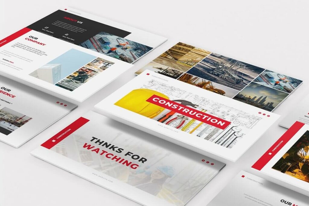 Construction Powerpoint Template 30 Slides – MasterBundles