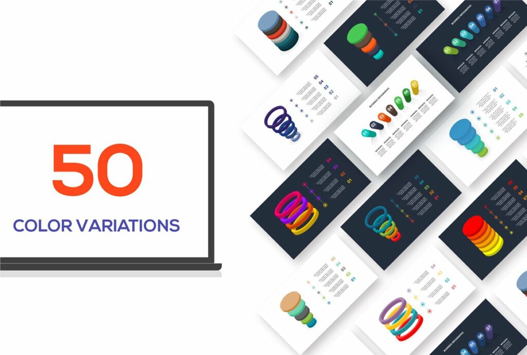 3D Animated Infographics – MasterBundles