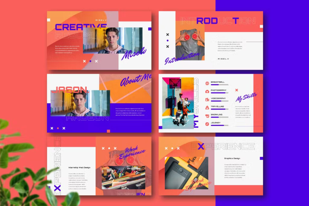 MISELV - Creative Resume Powerpoint Template – MasterBundles