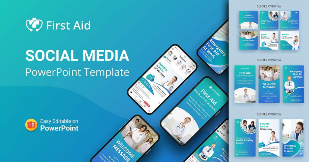 Medical First Aid Social Media PPTX – MasterBundles