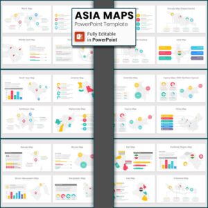 Asia Maps PowerPoint Template: 61 Slides – MasterBundles