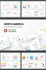 North America Maps PowerPoint Template – MasterBundles