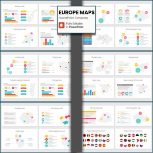Europe Maps PowerPoint Template – MasterBundles