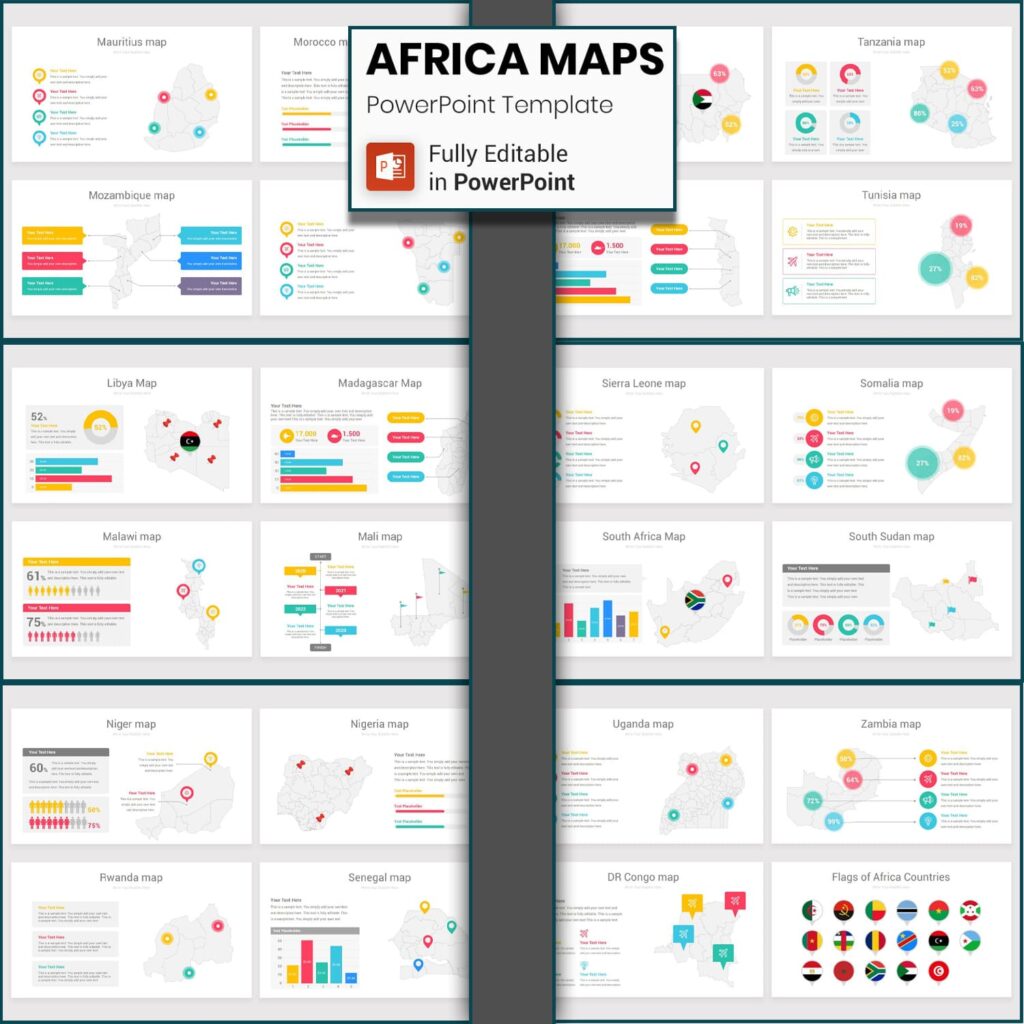 Africa Maps PowerPoint Template – MasterBundles