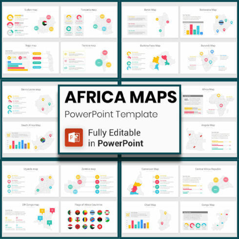 Africa Maps PowerPoint Template | Master Bundles