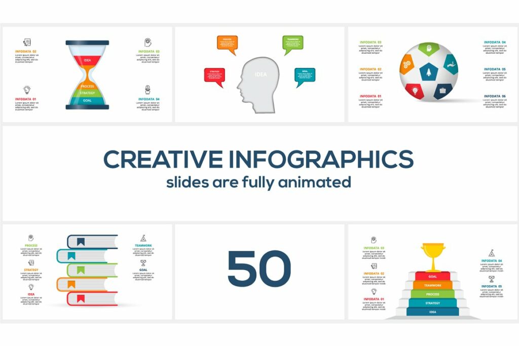 Creative Animated Infographics – MasterBundles