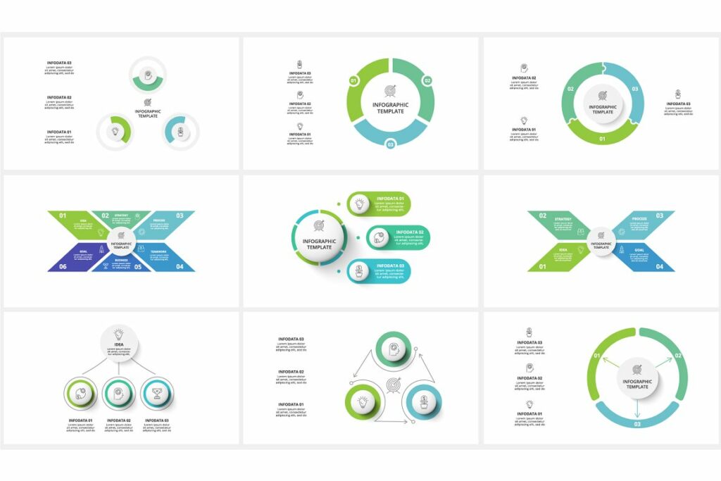 Diagrams Animated Infographics – MasterBundles