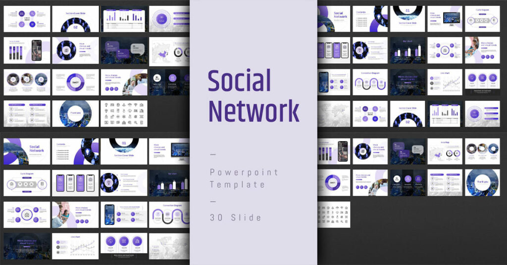 Social Network PPT Template – MasterBundles