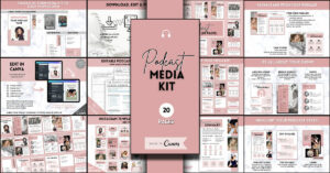 20 Page Podcast Media Kit Template – MasterBundles