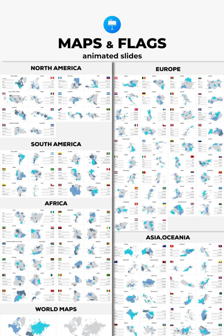 Keynote Maps Infographics – MasterBundles