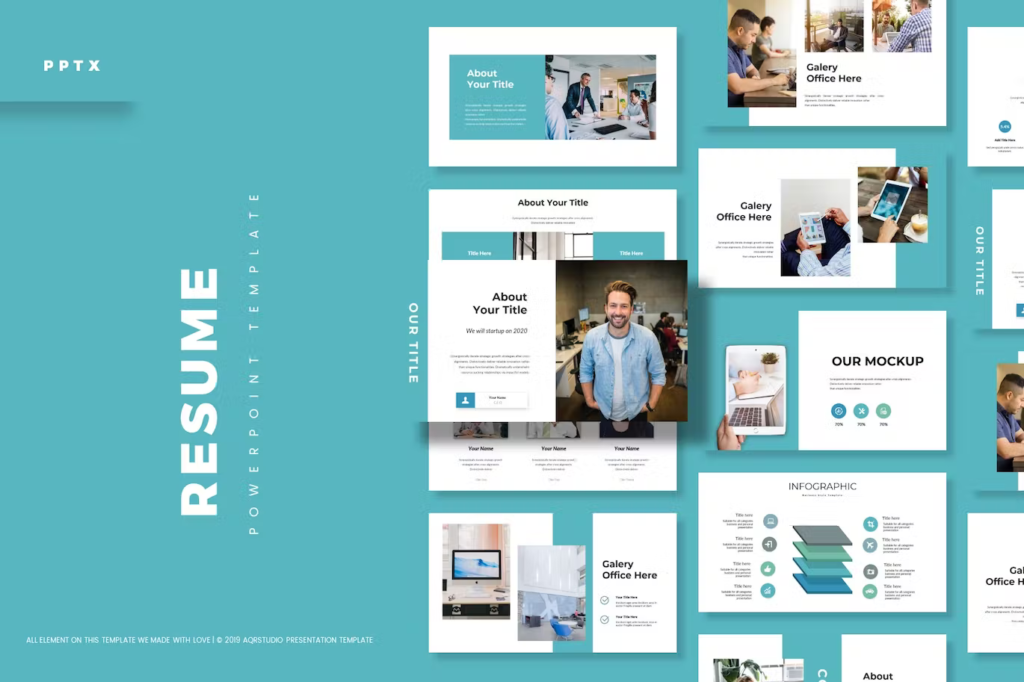 Resume Powerpoint Template 150+ Total Slides – MasterBundles