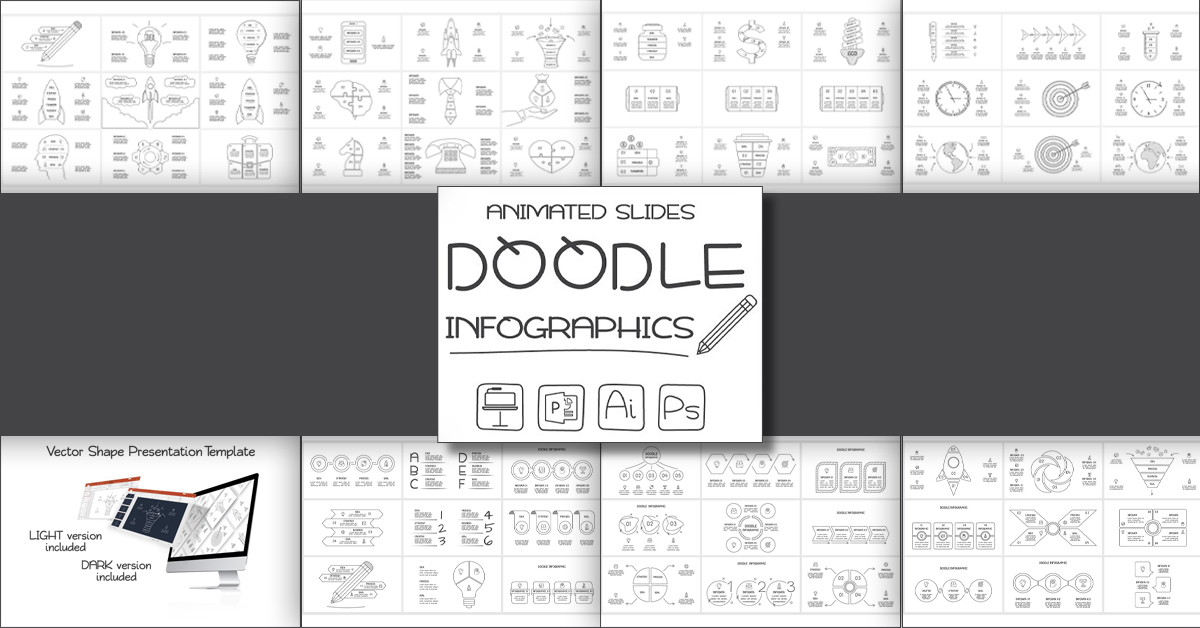 Doodle Animated Infographics – MasterBundles