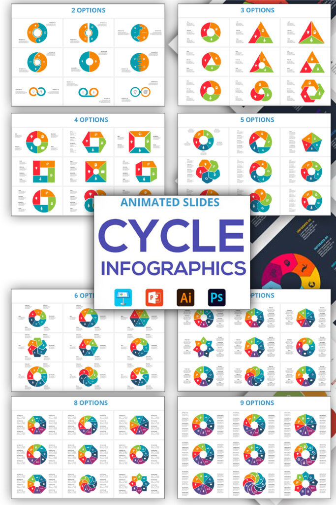 Cycle Animated Infographics – MasterBundles