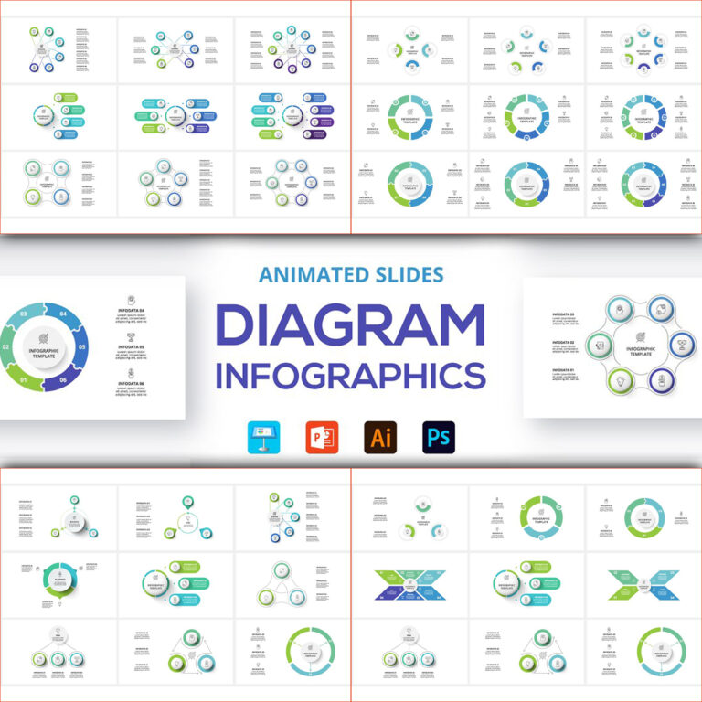 Diagrams Animated Infographics – MasterBundles