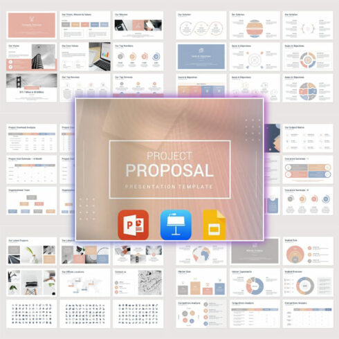 Project Proposal PowerPoint Template PPTX, KEY, Google Slides | Master Bundles