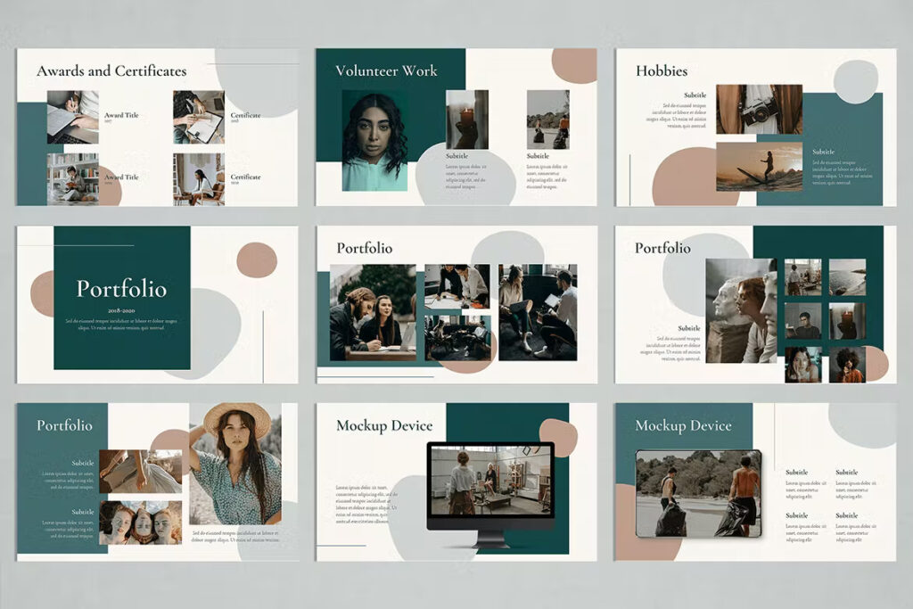 CV PowerPoint Presentation Template – MasterBundles
