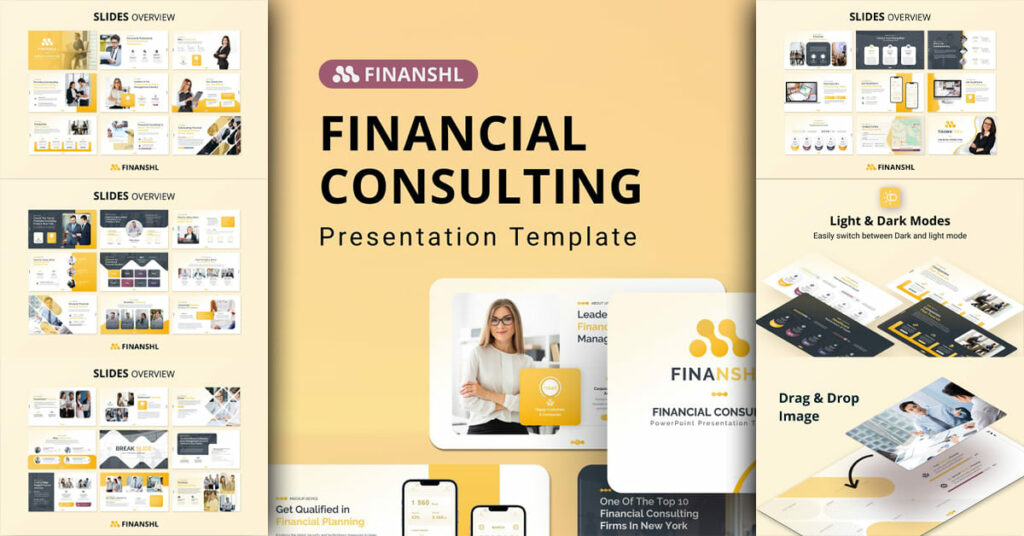 Finanshl – Financial Consulting PPTX – MasterBundles