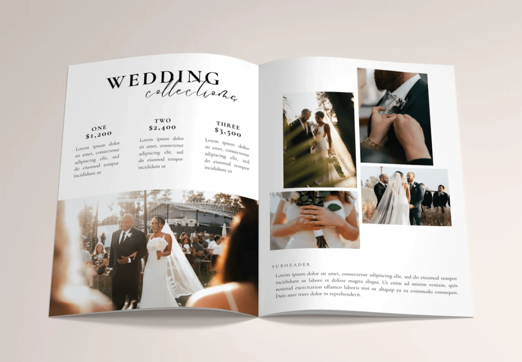 Wedding Pricing Guide, Marketing Magazine – MasterBundles