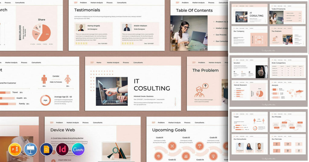 IT Consulting Presentation Template – MasterBundles