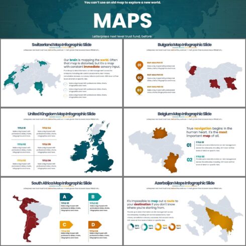 MAPS PowerPoint Infographics – MasterBundles