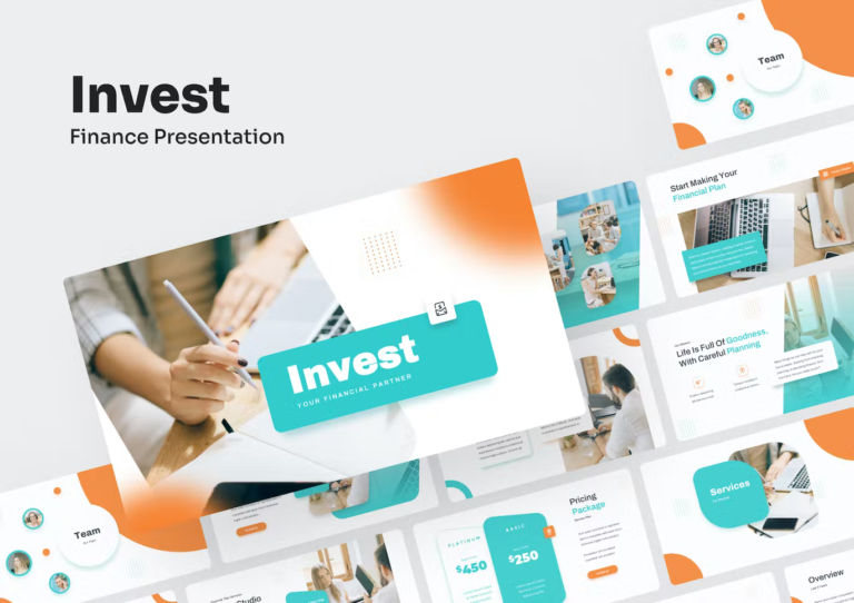 Invest - Finance PowerPoint Presentation – MasterBundles