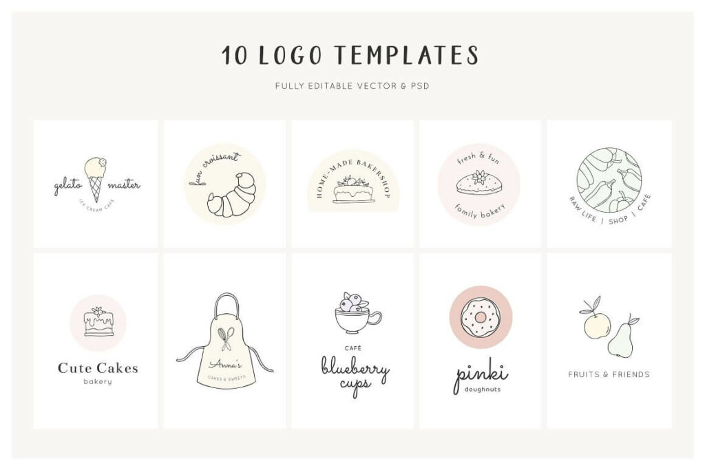 Food & Cooking BUNDLE: Illustrations, Logos, Patterns – MasterBundles