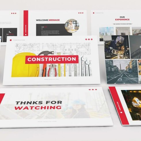Construction Powerpoint Template 30 Slides – MasterBundles