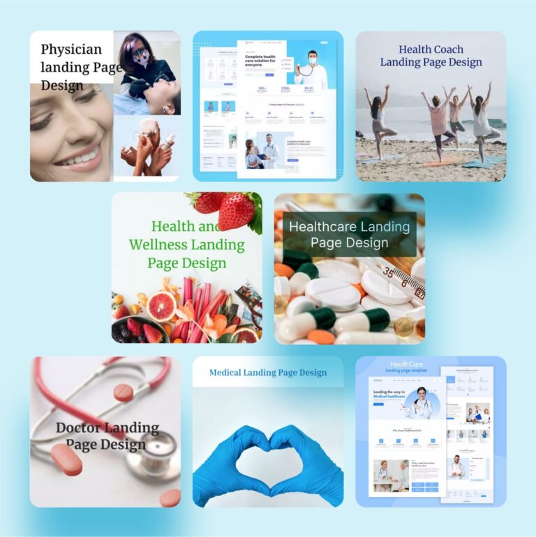 8 Health Care Landing Pages – MasterBundles