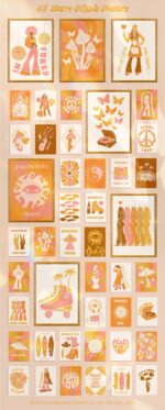 Retro Groovy Vibes Collection – MasterBundles