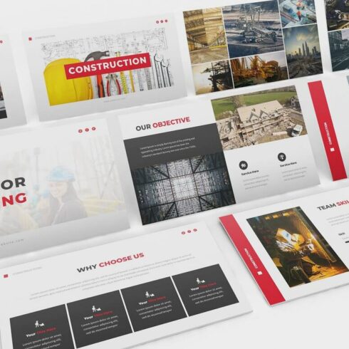 Construction Powerpoint Template 30 Slides | Master Bundles